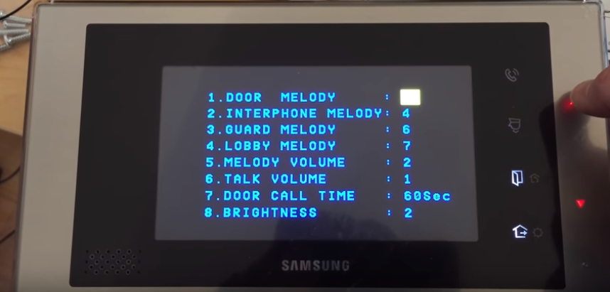 آیفون تصویری سامسونگ SHT-7017XM با صفحه نمایش 7 اینچ